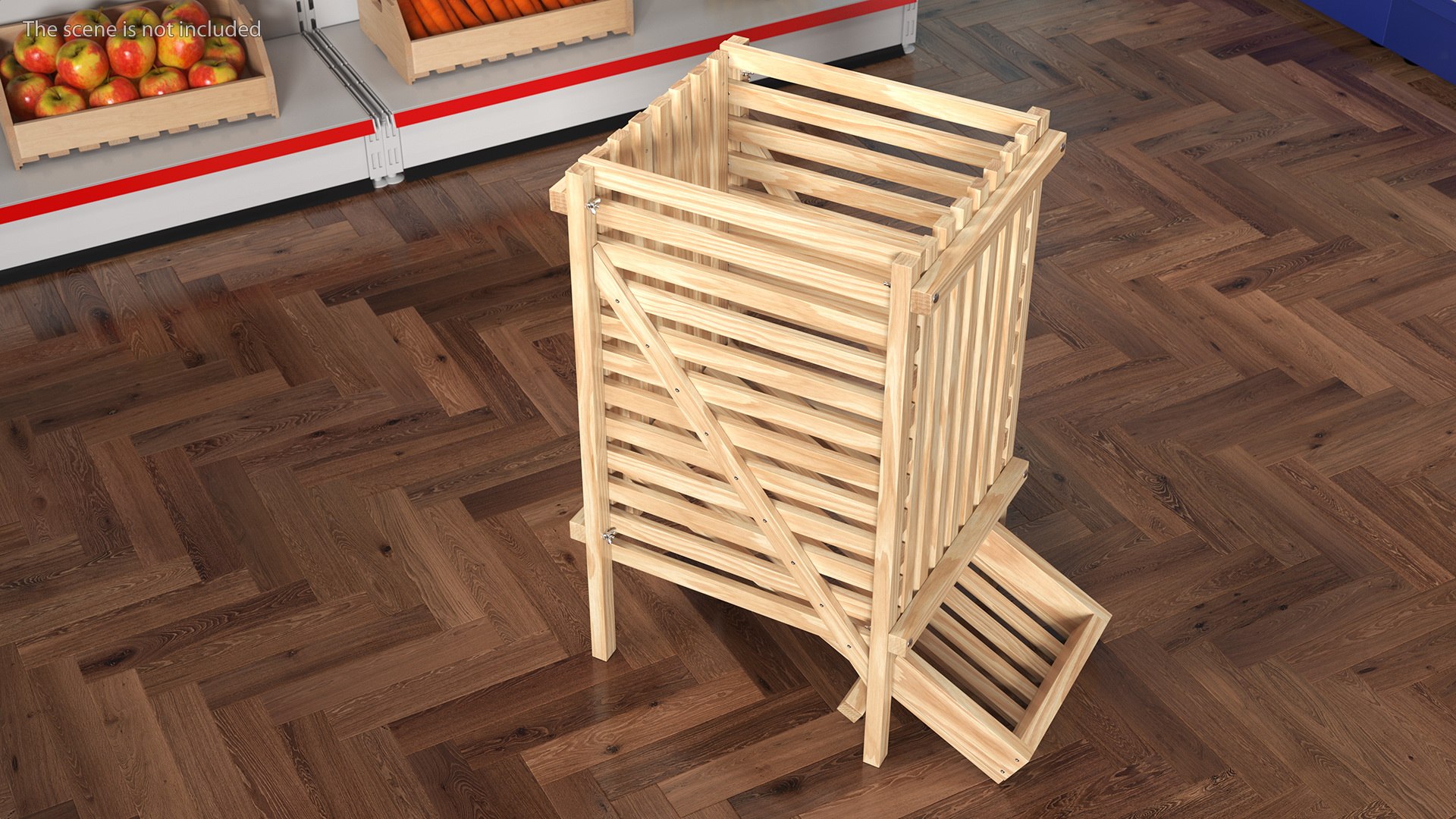 Wooden Vegetable Racks Collection 3D Model - TurboSquid 1920256