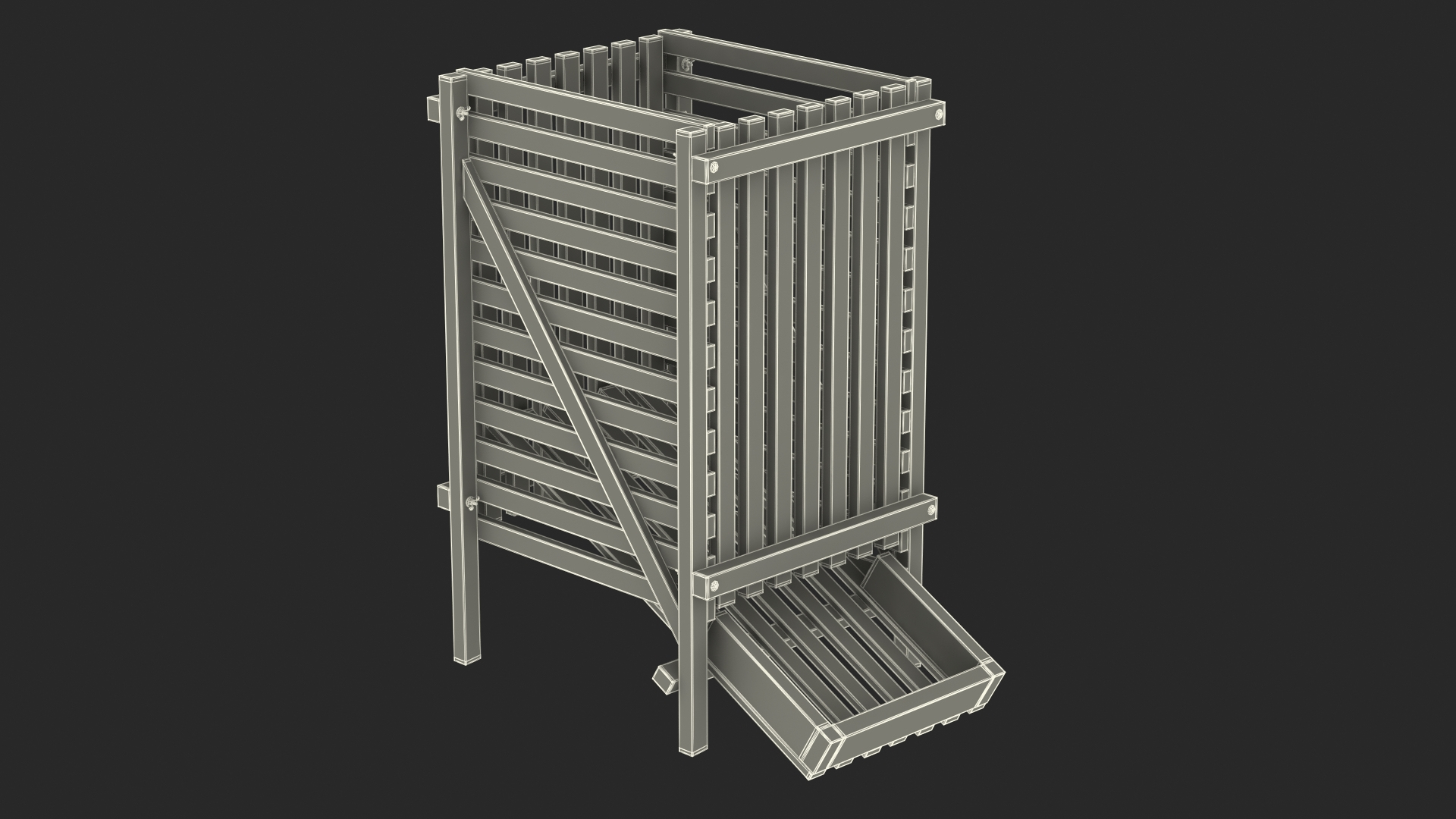 Wooden Vegetable Racks Collection 3D Model - TurboSquid 1920256
