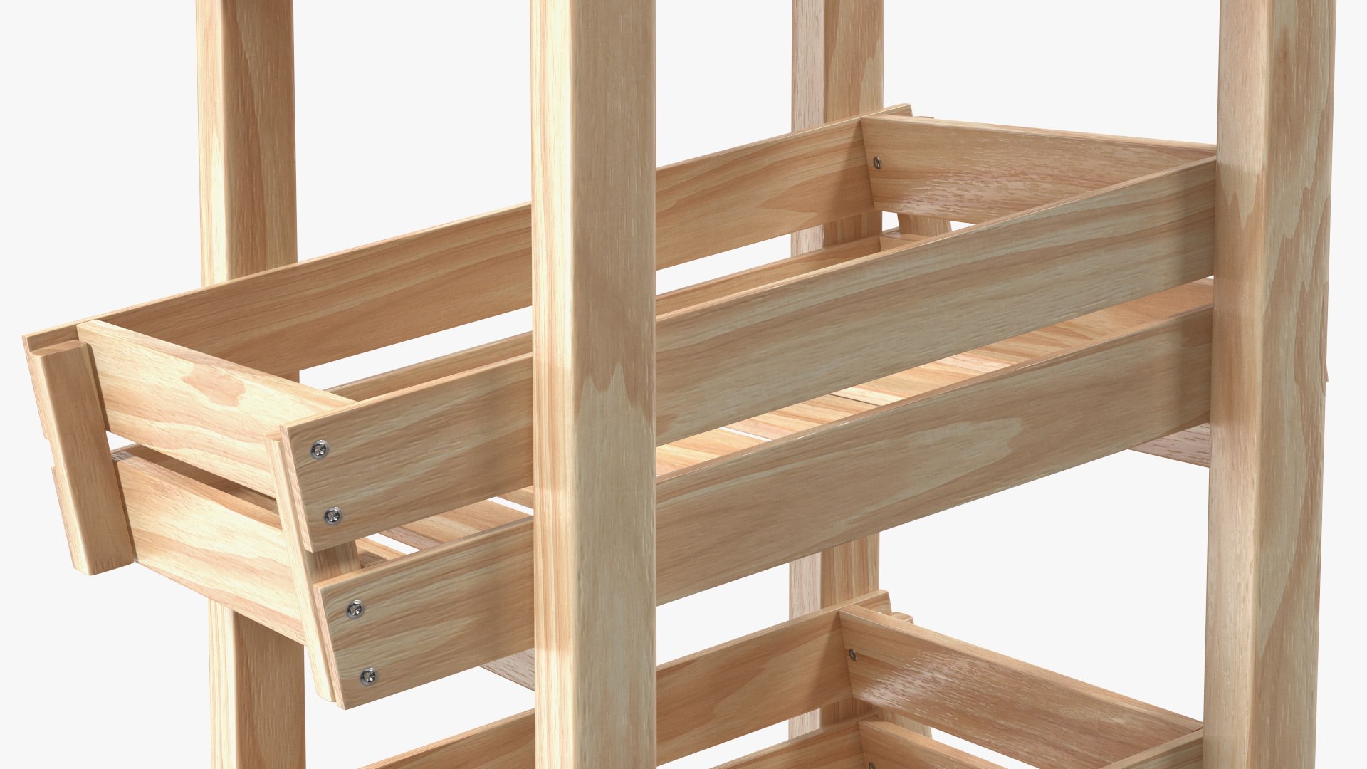 Wooden Vegetable Racks Collection 3D Model - TurboSquid 1920256