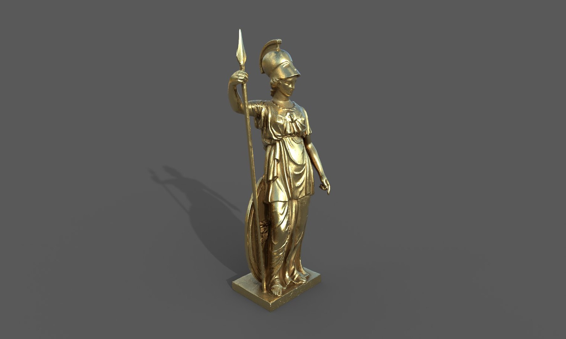 Minerva Statue 3D Model - TurboSquid 1825445