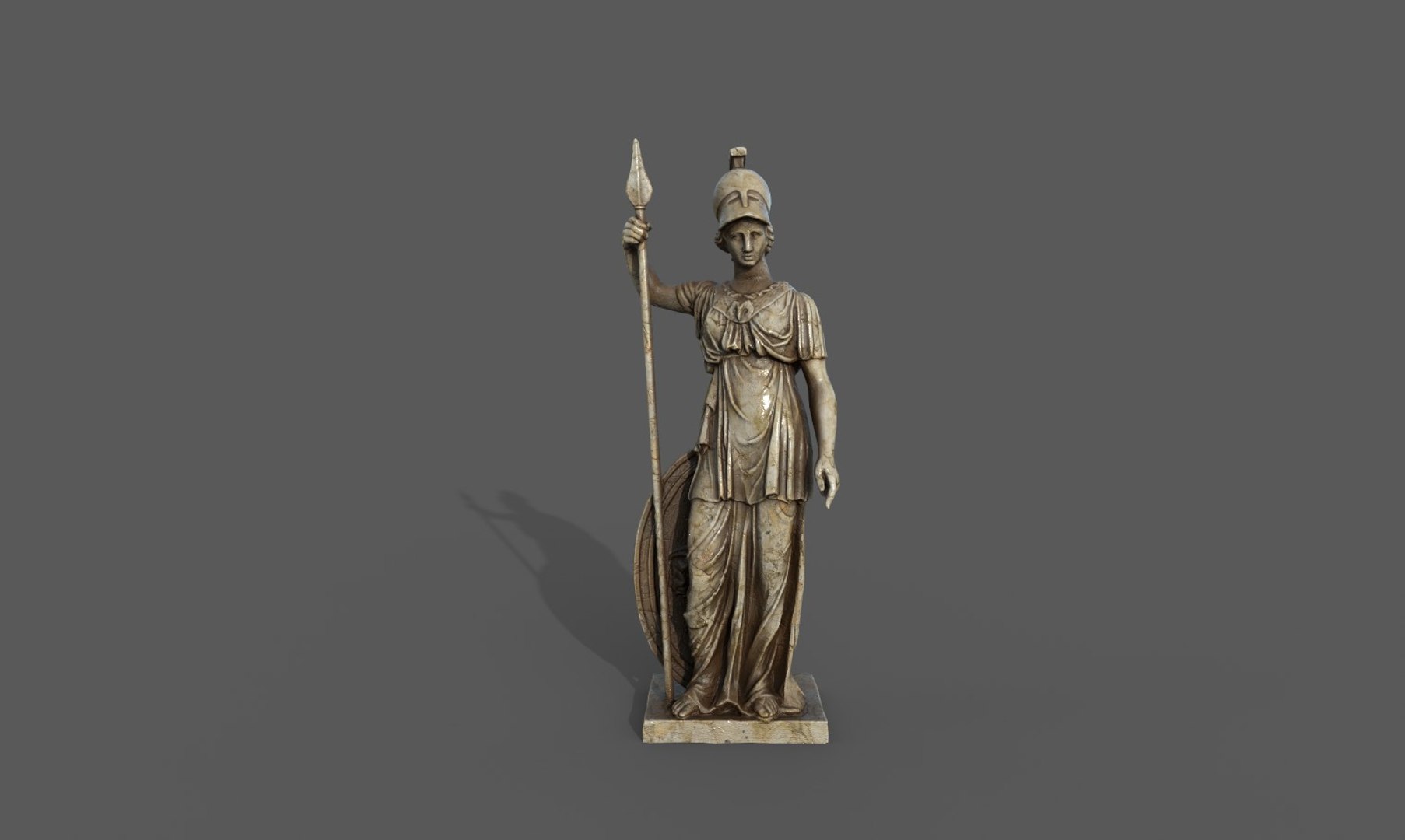 Minerva Statue 3D Model - TurboSquid 1825445