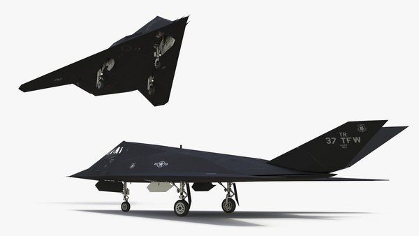modelo 3d Avión furtivo Lockheed F-117 Nighthawk simplificado ...