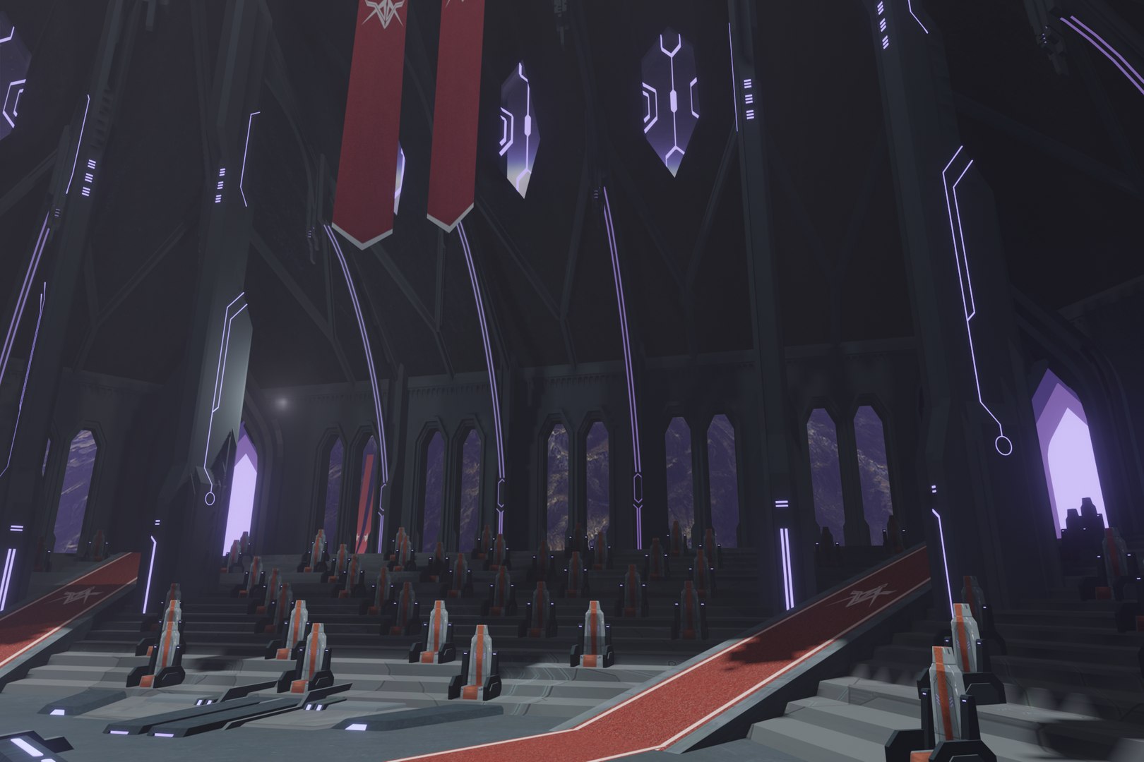 3D Sci-fi Congress House Model - TurboSquid 1809090