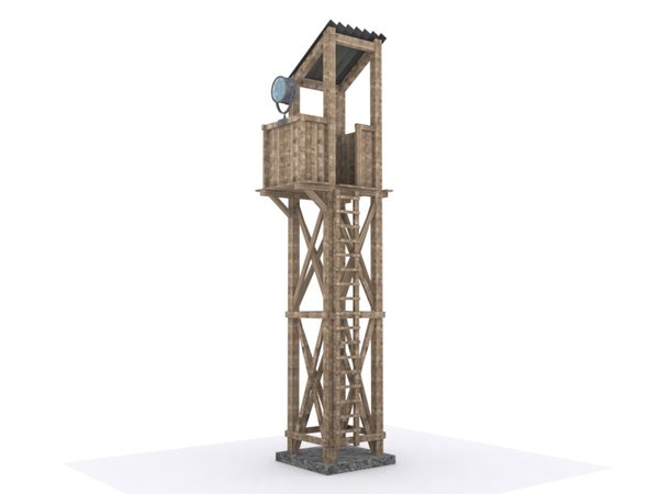 3d max guard tower
