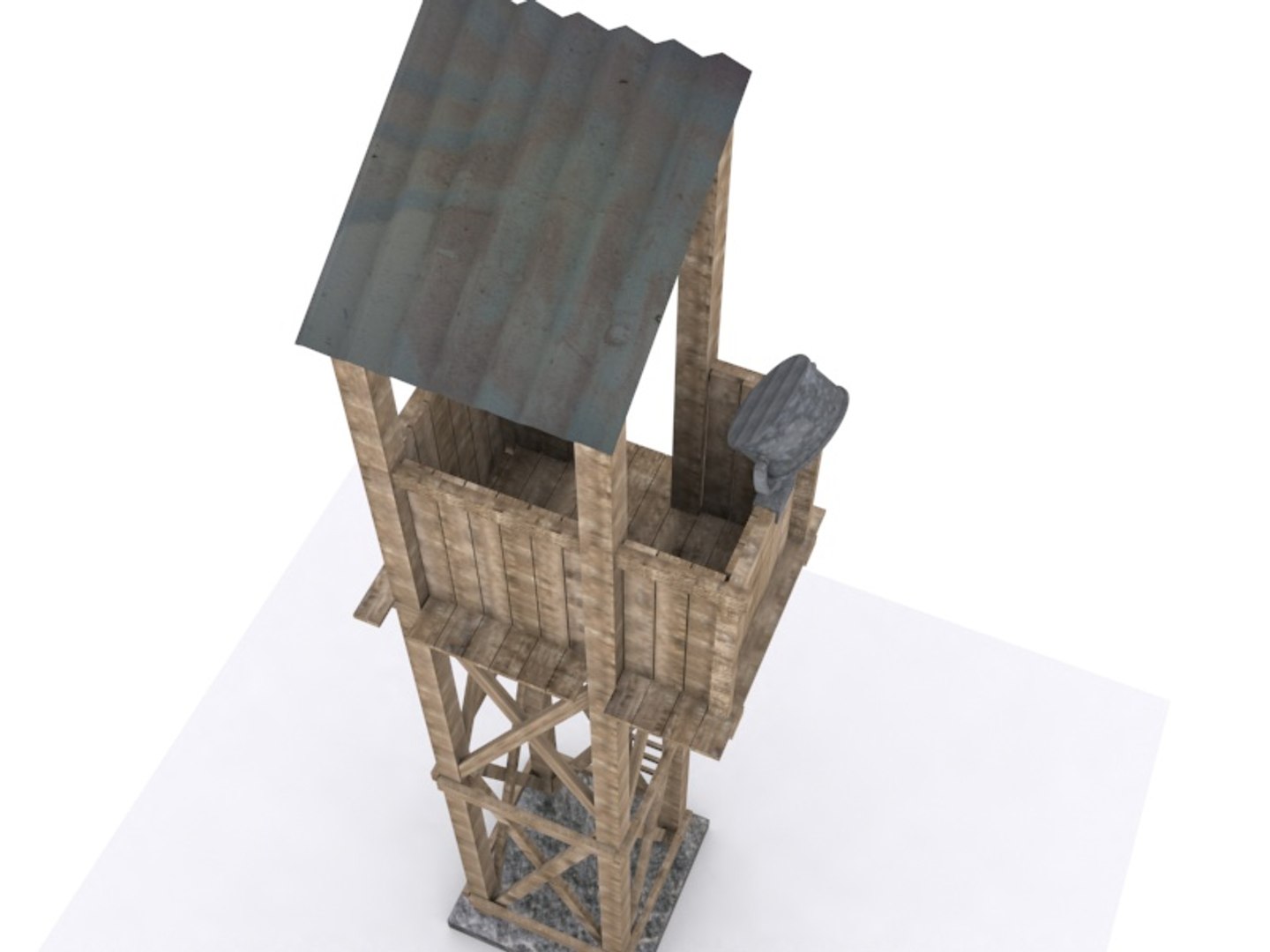 3d Max Guard Tower