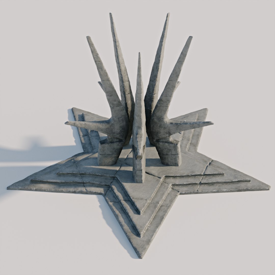 3D Brutalist Monument Model - TurboSquid 2110726
