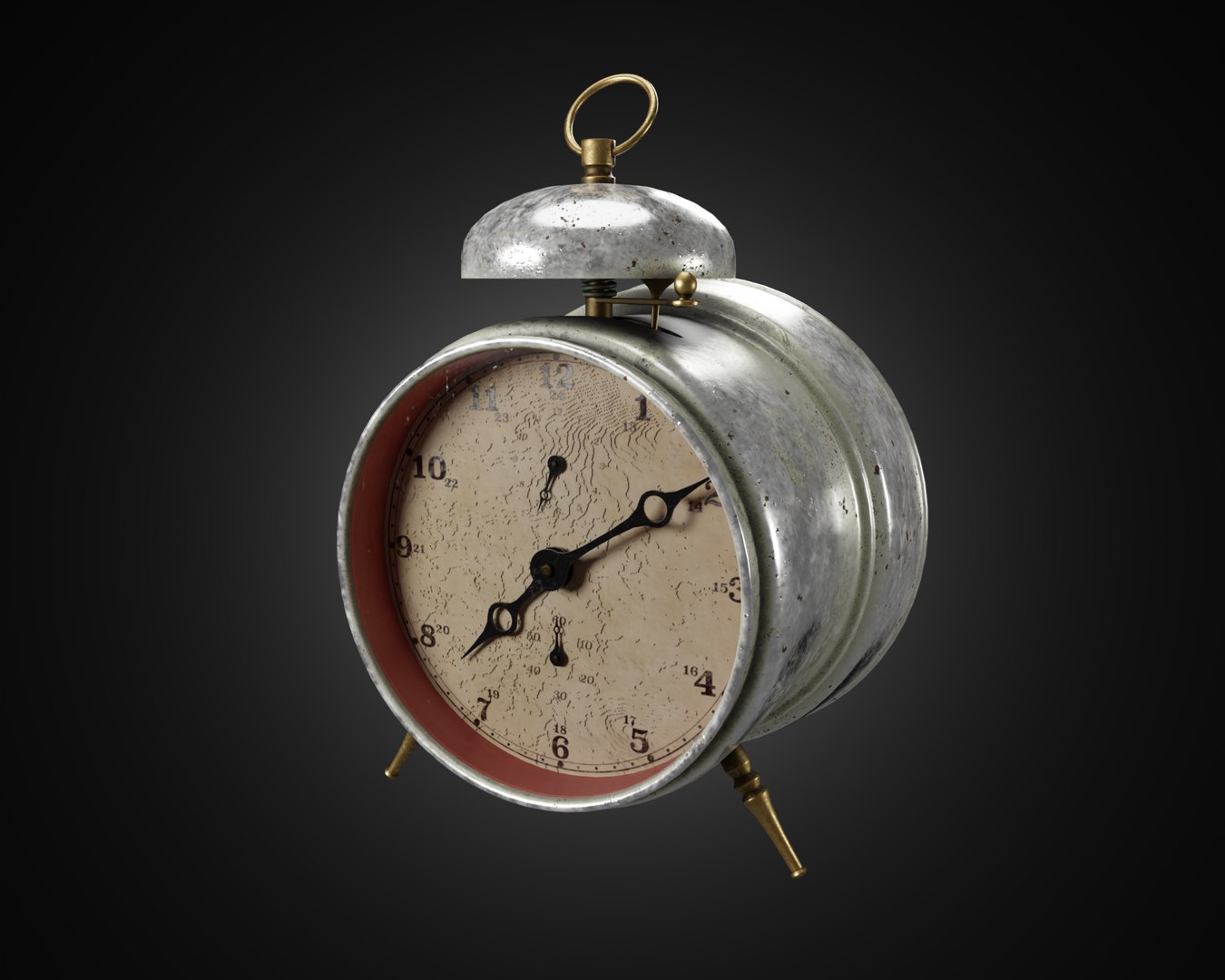 3D Alarm Clock Old Model - TurboSquid 1675360