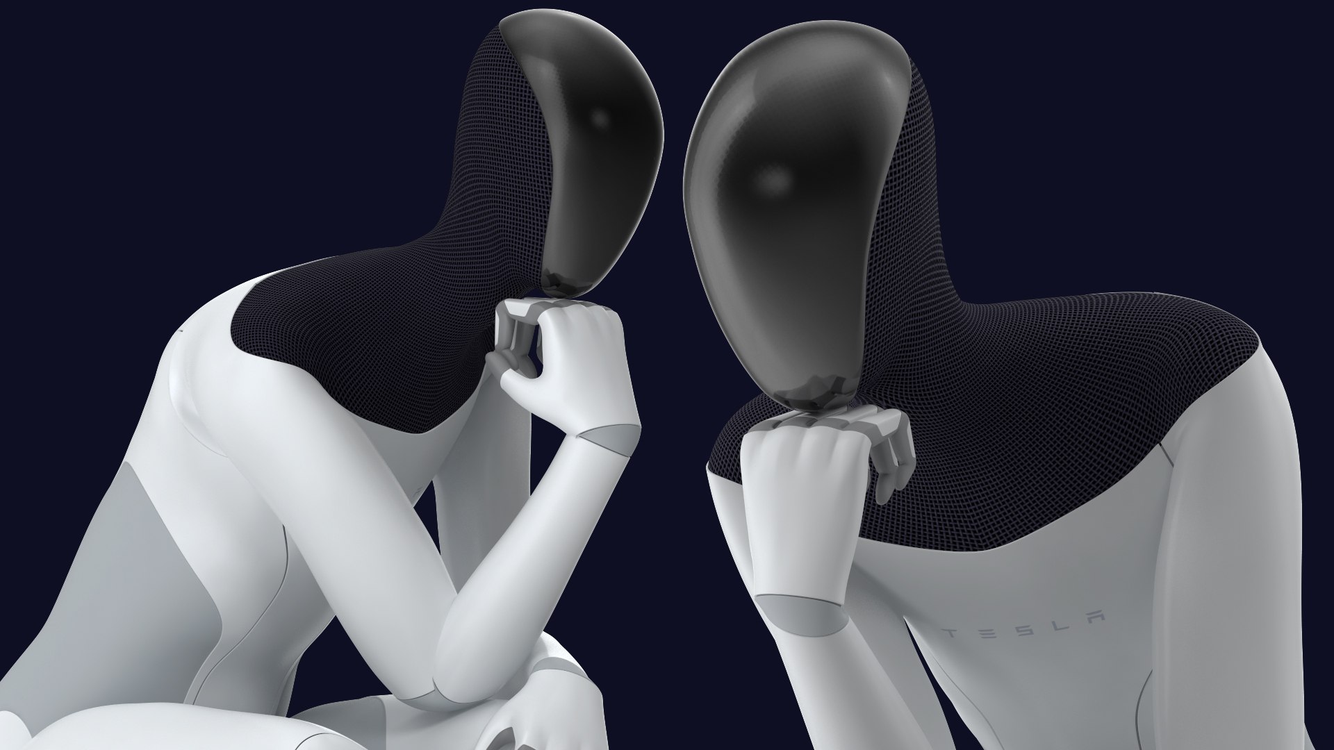 3D Tesla Bot Thinker Pose - TurboSquid 1807023