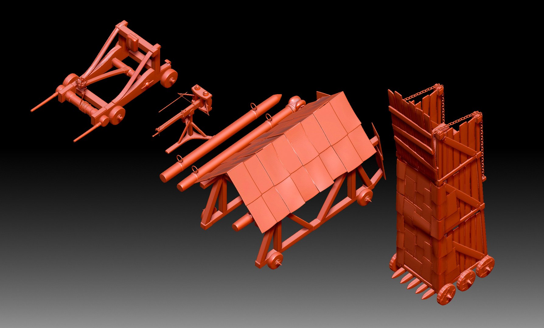 7 Medieval Roman War 3D Model - TurboSquid 1711353