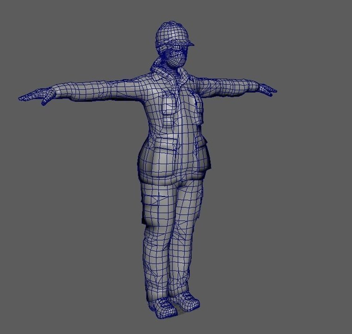 Female Worker CharacterRigged Animated 3D Model - TurboSquid 2059163