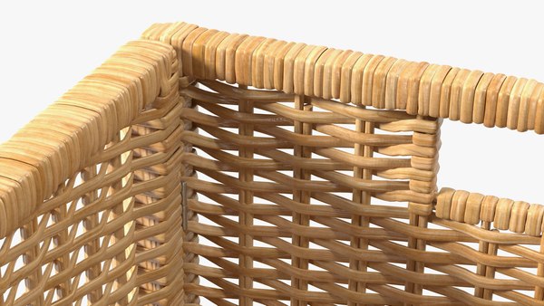 3D Rattan Storage Basket model - TurboSquid 1853419