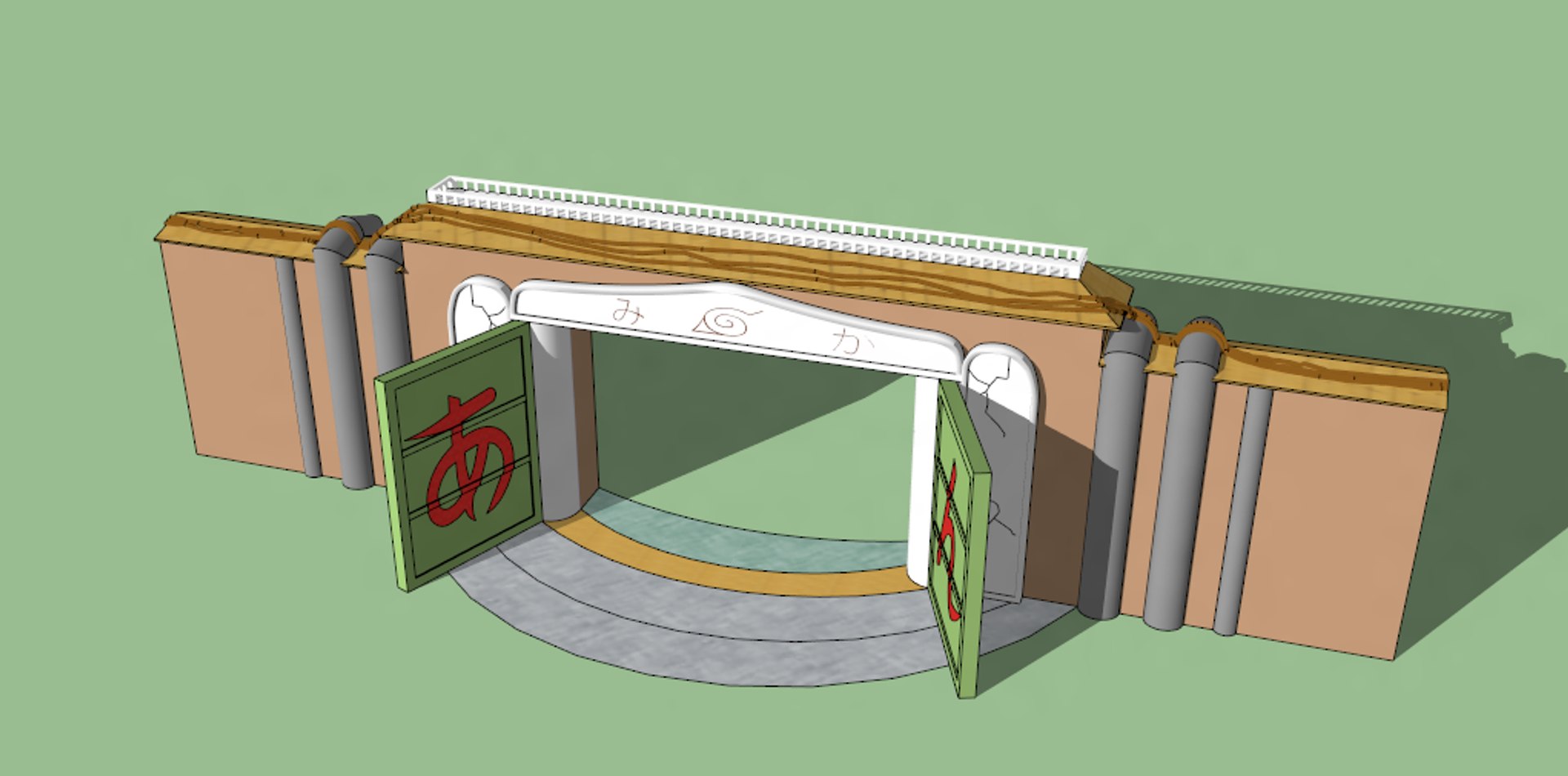 3ds Konoha Building Naruto