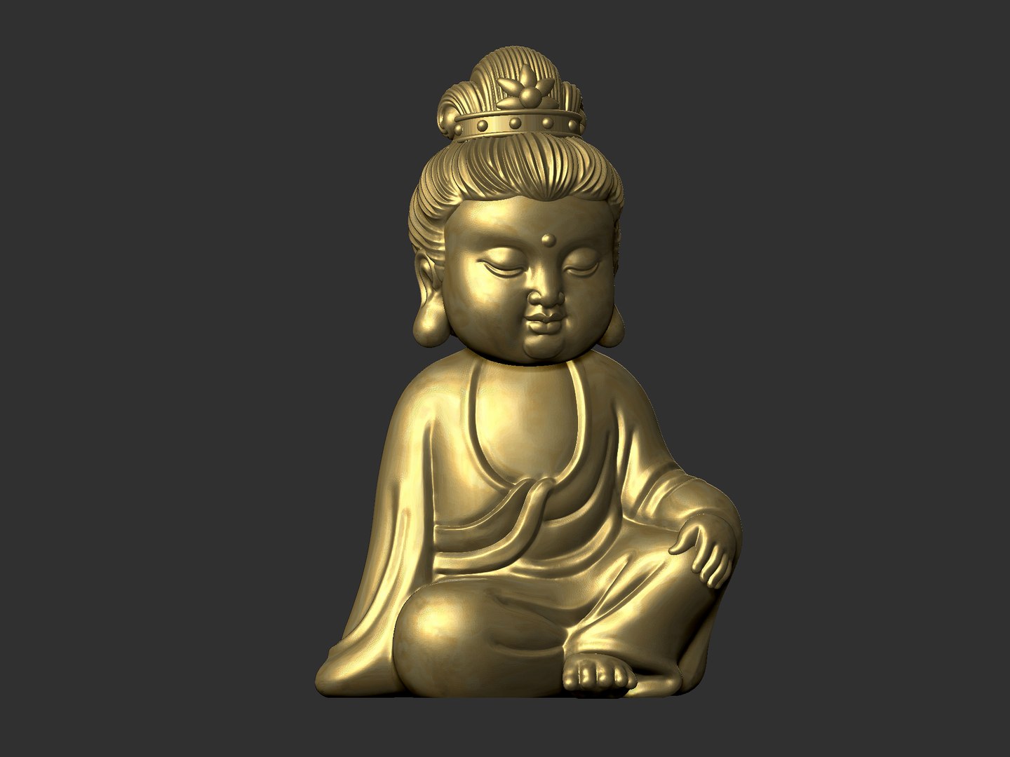 Baby Kwanyin Bodhisattva 3D Model - TurboSquid 2166802
