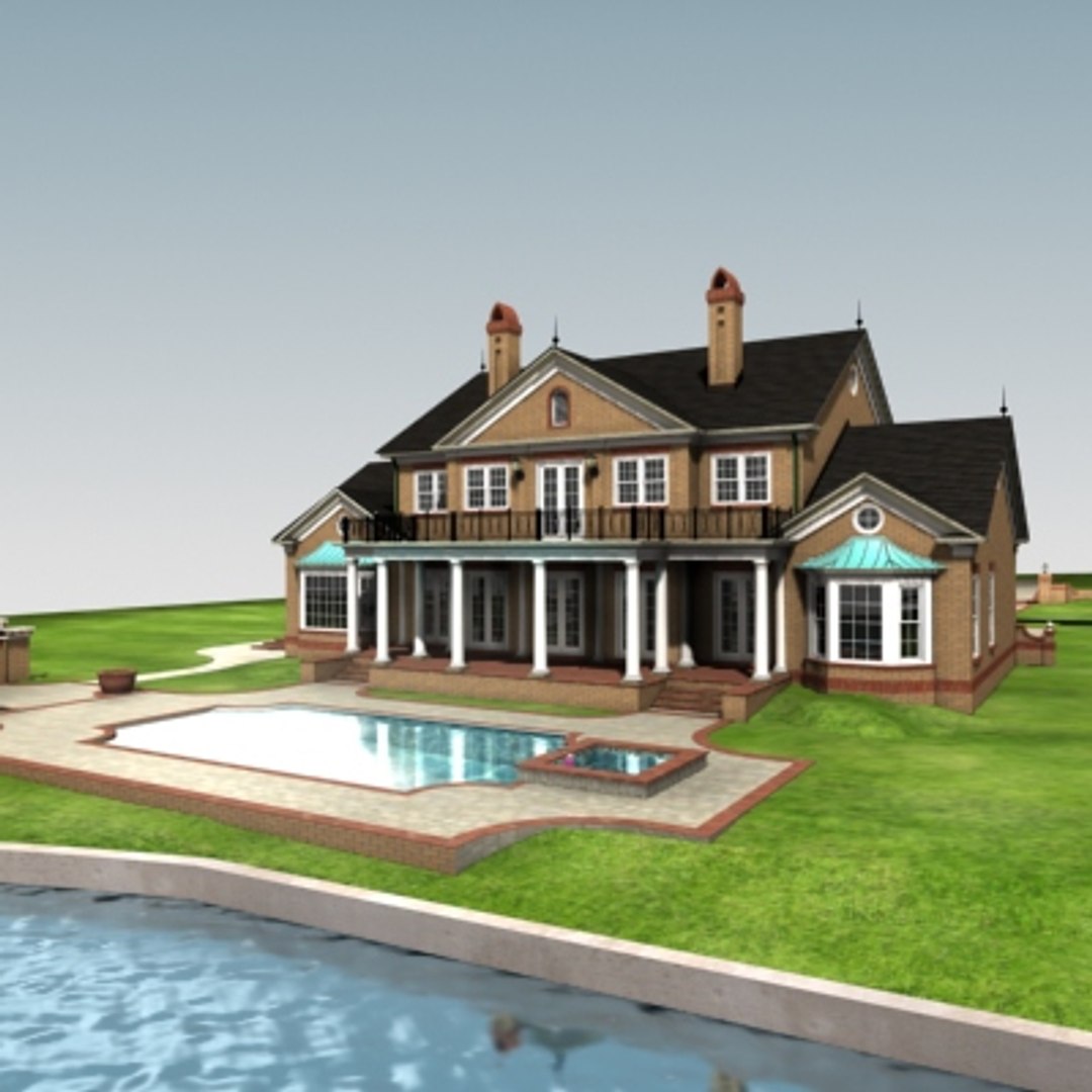 3d Model Custom Residence