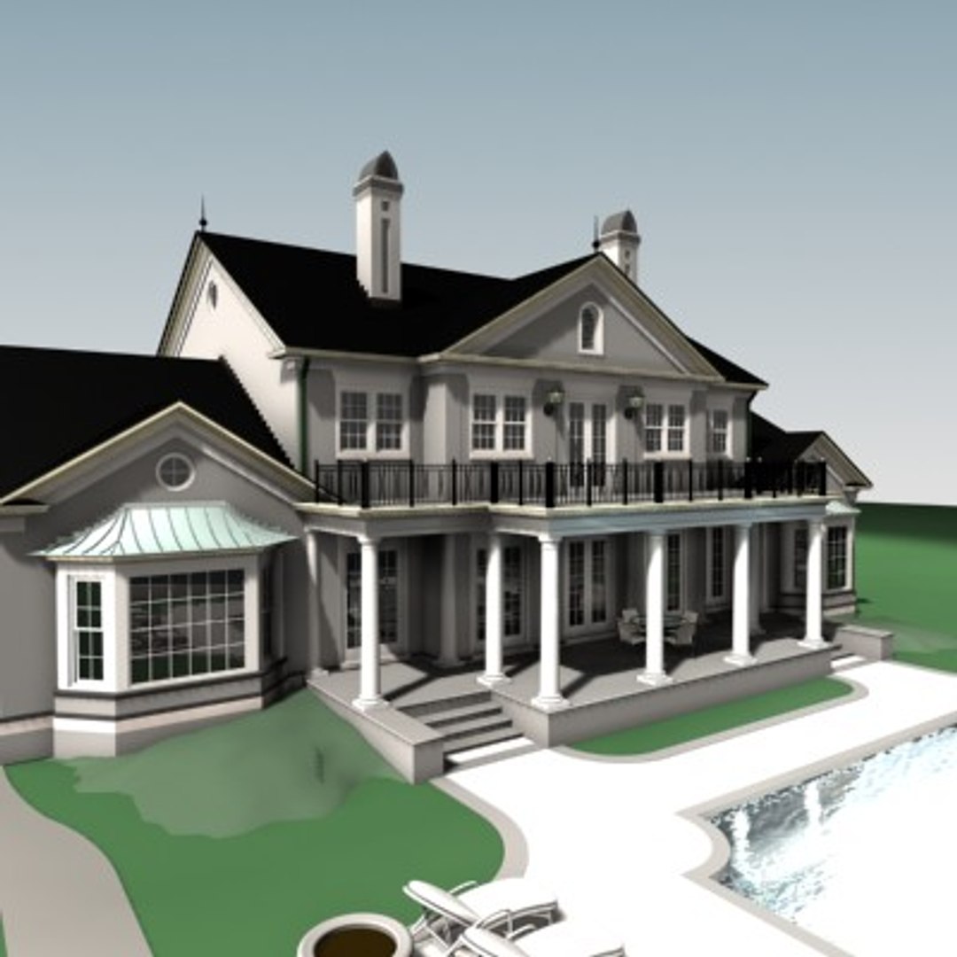 3d Model Custom Residence
