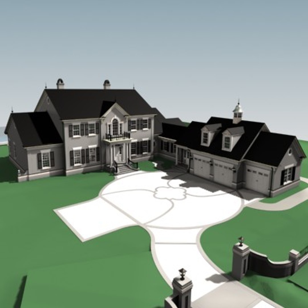 3d Model Custom Residence