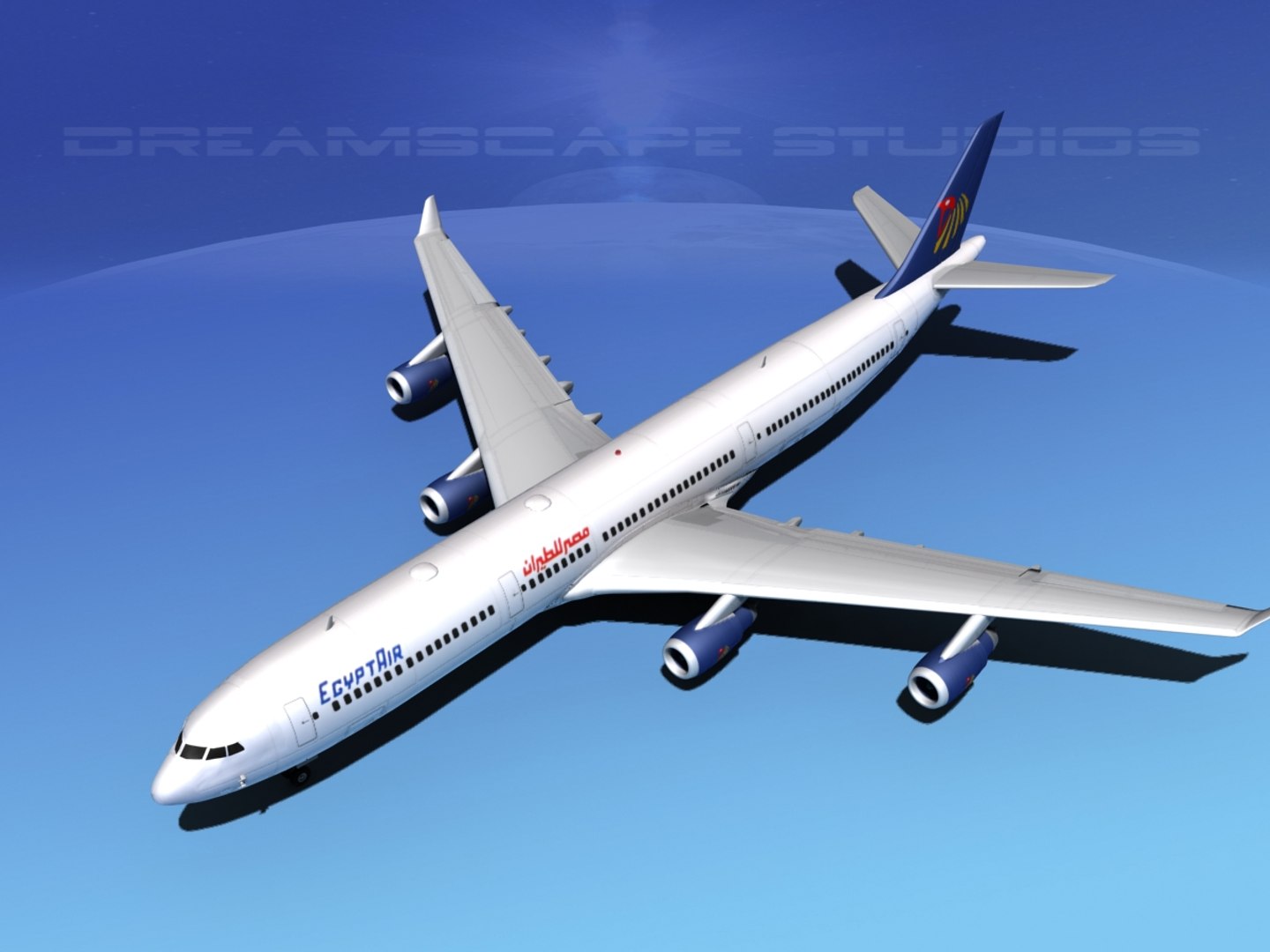 Airline A340-600 Airbus A340 3d Obj