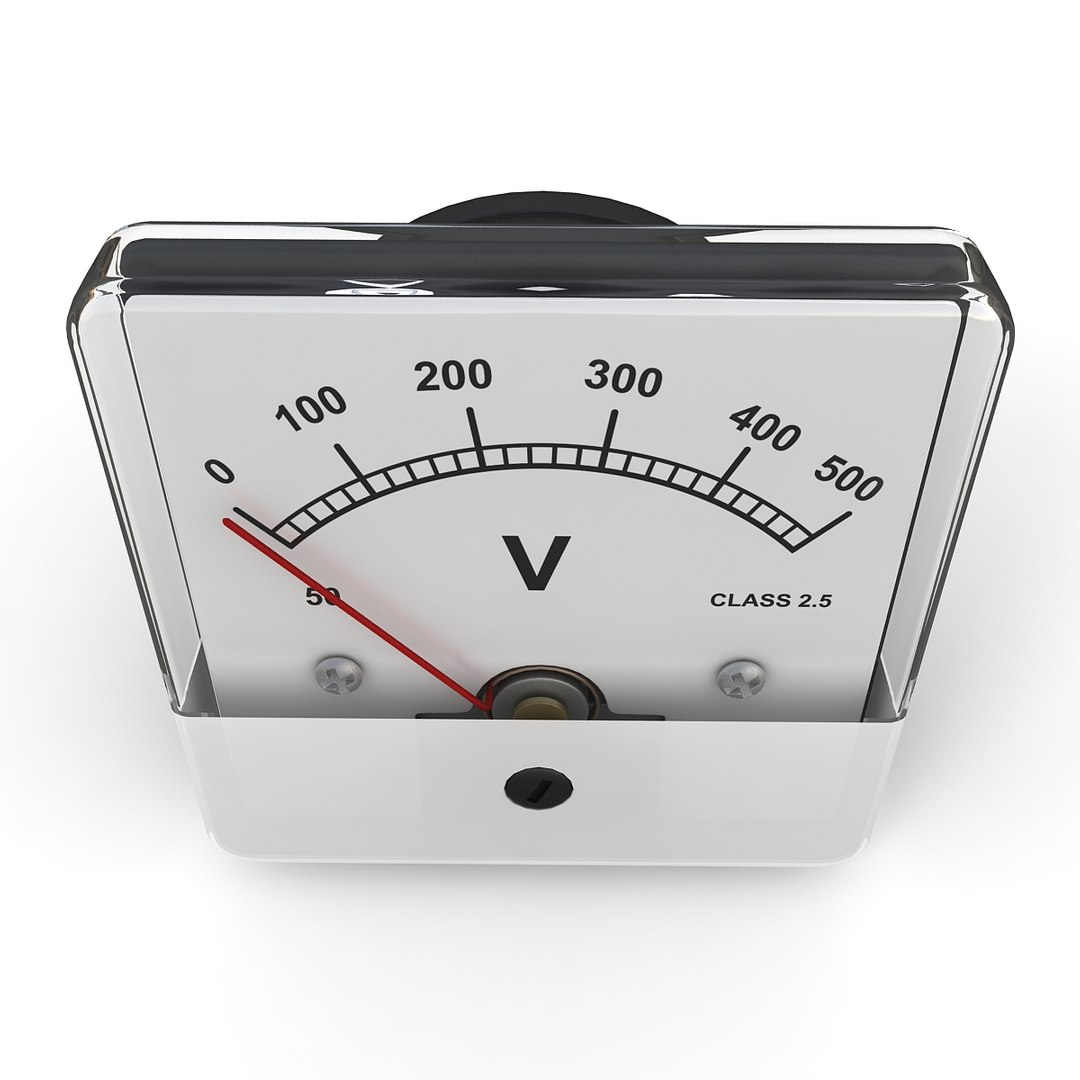 3d model dc voltmeter 02
