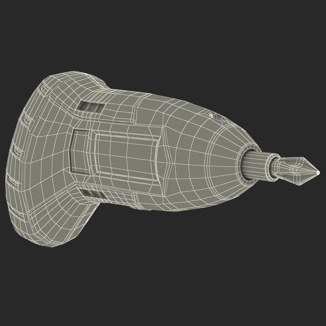 3d model of gyro screwdriver black decker