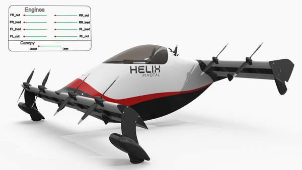 Helix Pivotal Electric VTOL-Flugzeug ausgerüstet 3D-Modell - TurboSquid ...