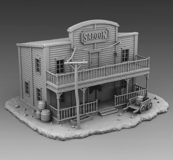 Big saloon 3D model - TurboSquid 1945442