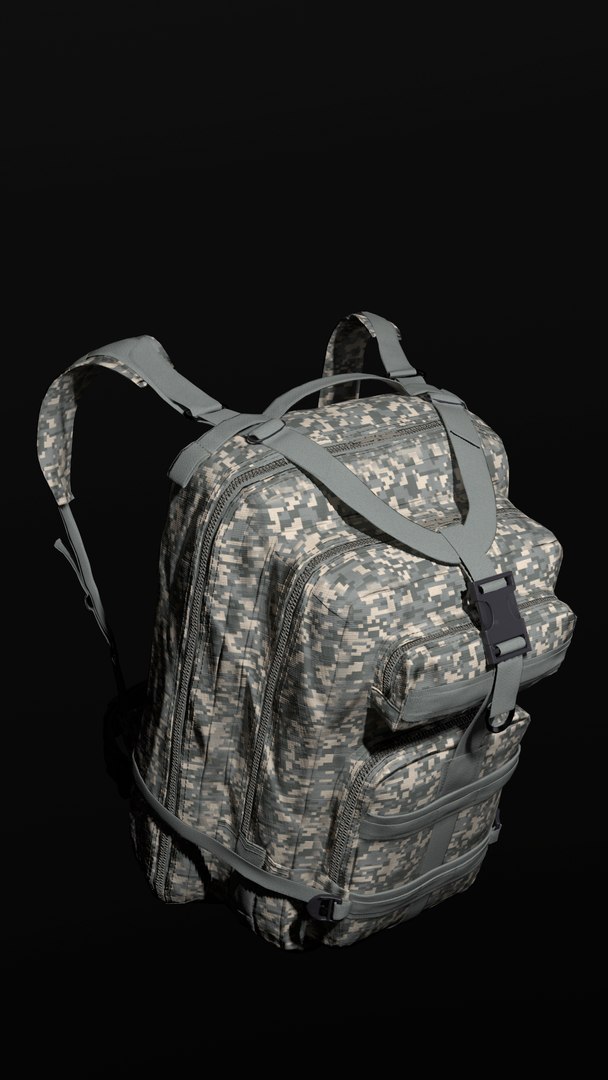 Military Backpack Color 2 3D Model - TurboSquid 1431840