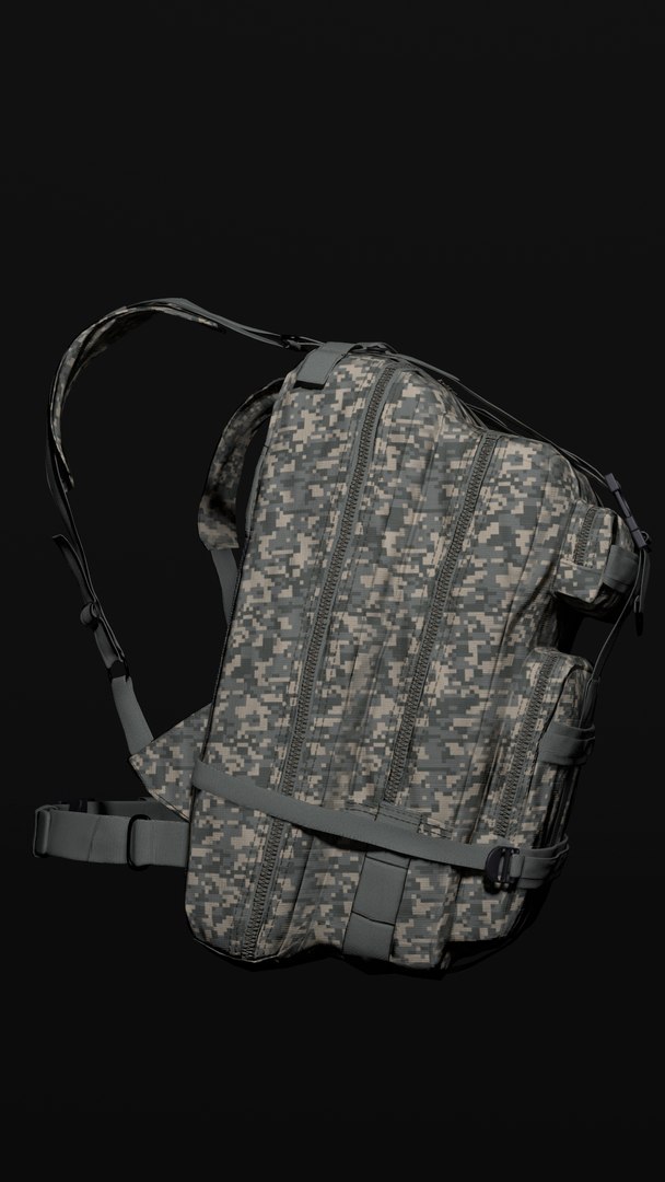 Military Backpack Color 2 3D Model - TurboSquid 1431840