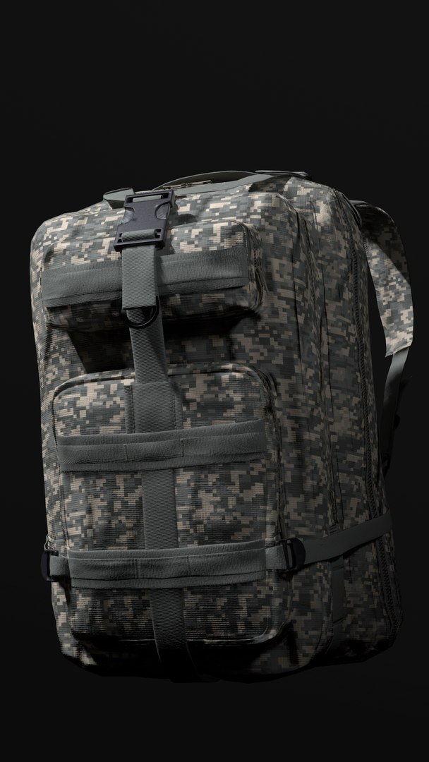 Military Backpack Color 2 3D Model - TurboSquid 1431840