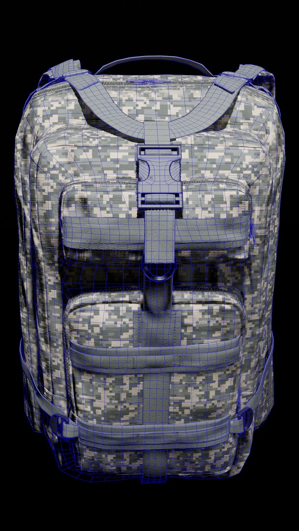 Military Backpack Color 2 3D Model - TurboSquid 1431840