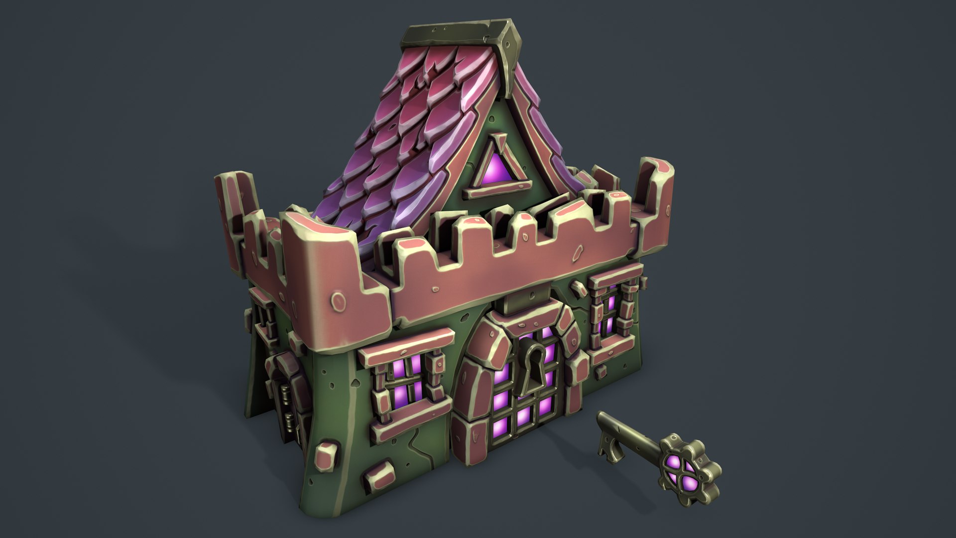 3D Castle Chest - TurboSquid 2035922