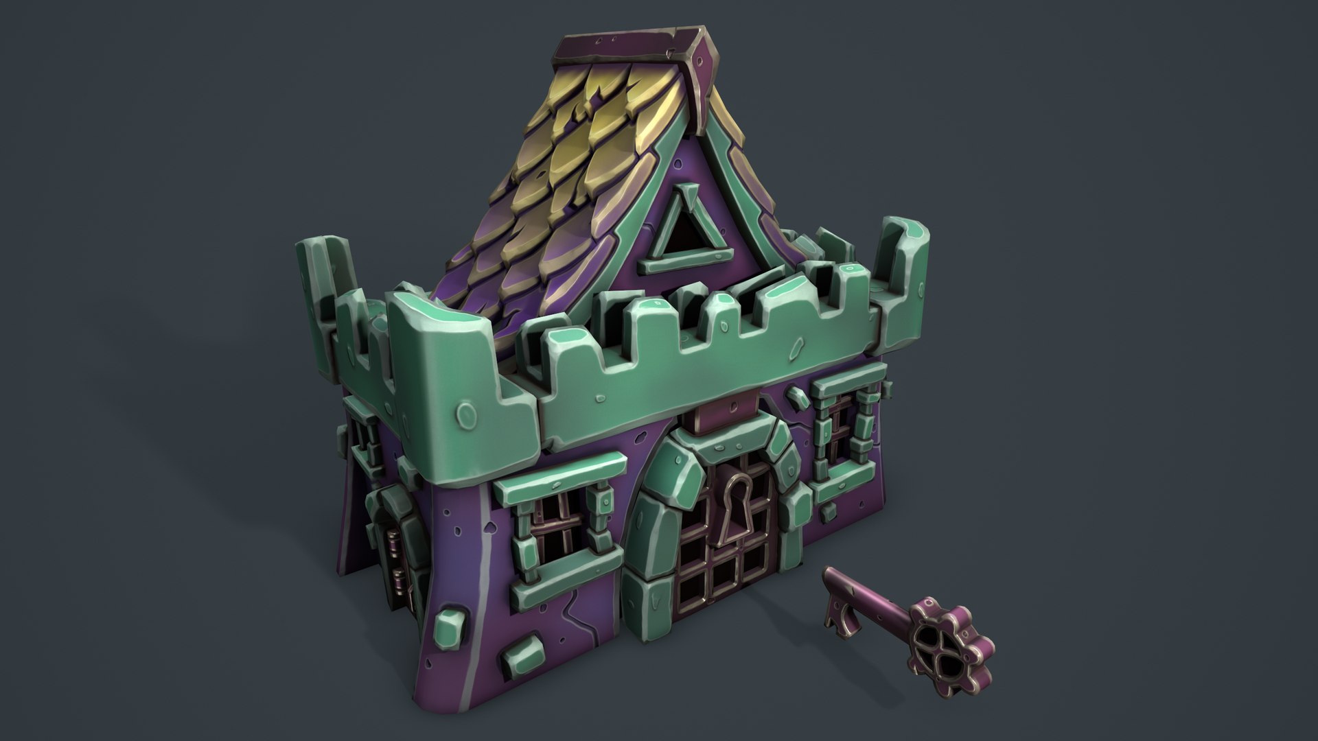 3D Castle Chest - TurboSquid 2035922