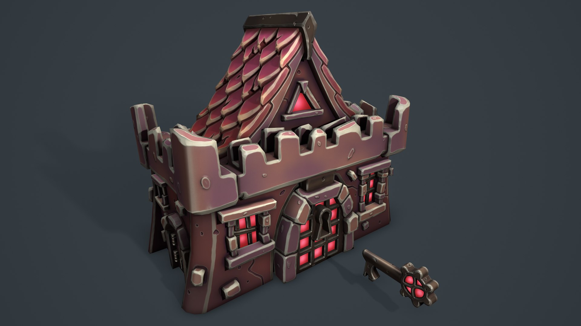3D Castle Chest - TurboSquid 2035922