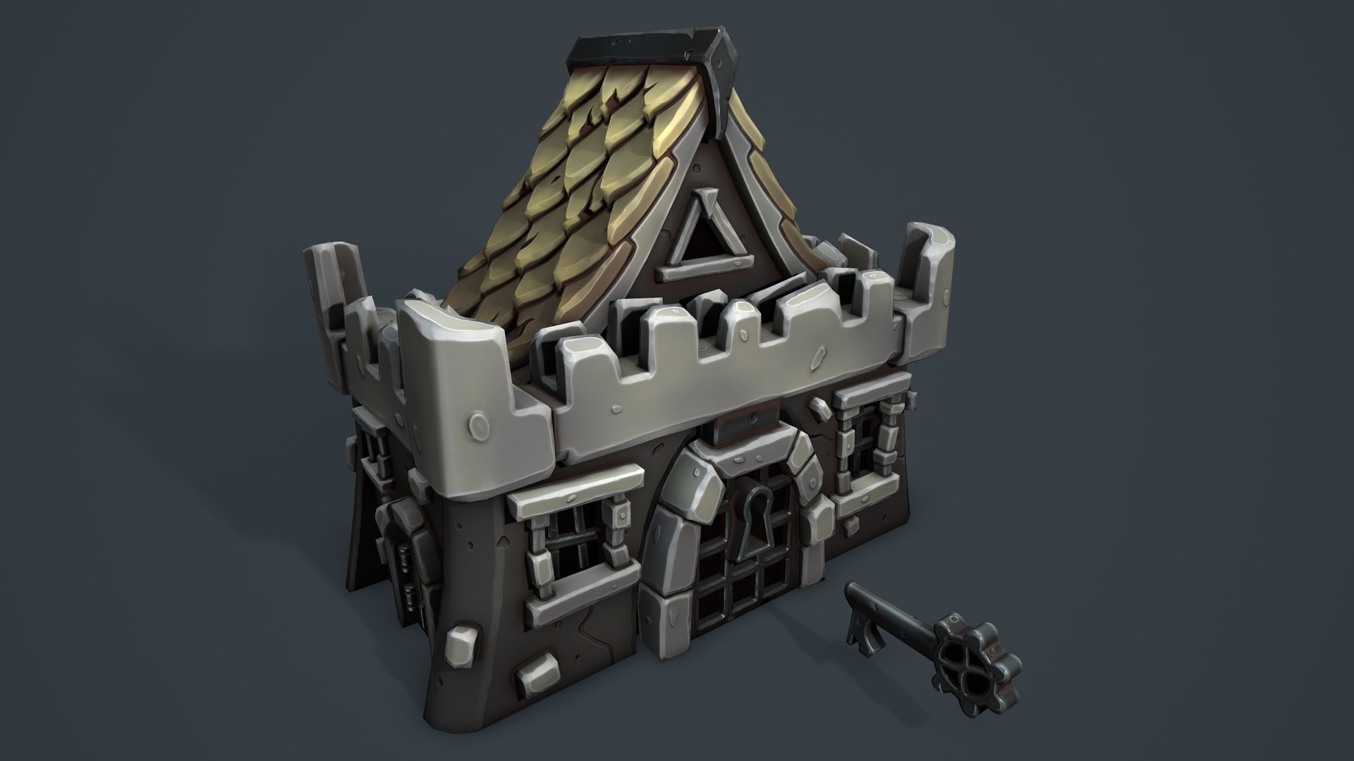 3D Castle Chest - TurboSquid 2035922
