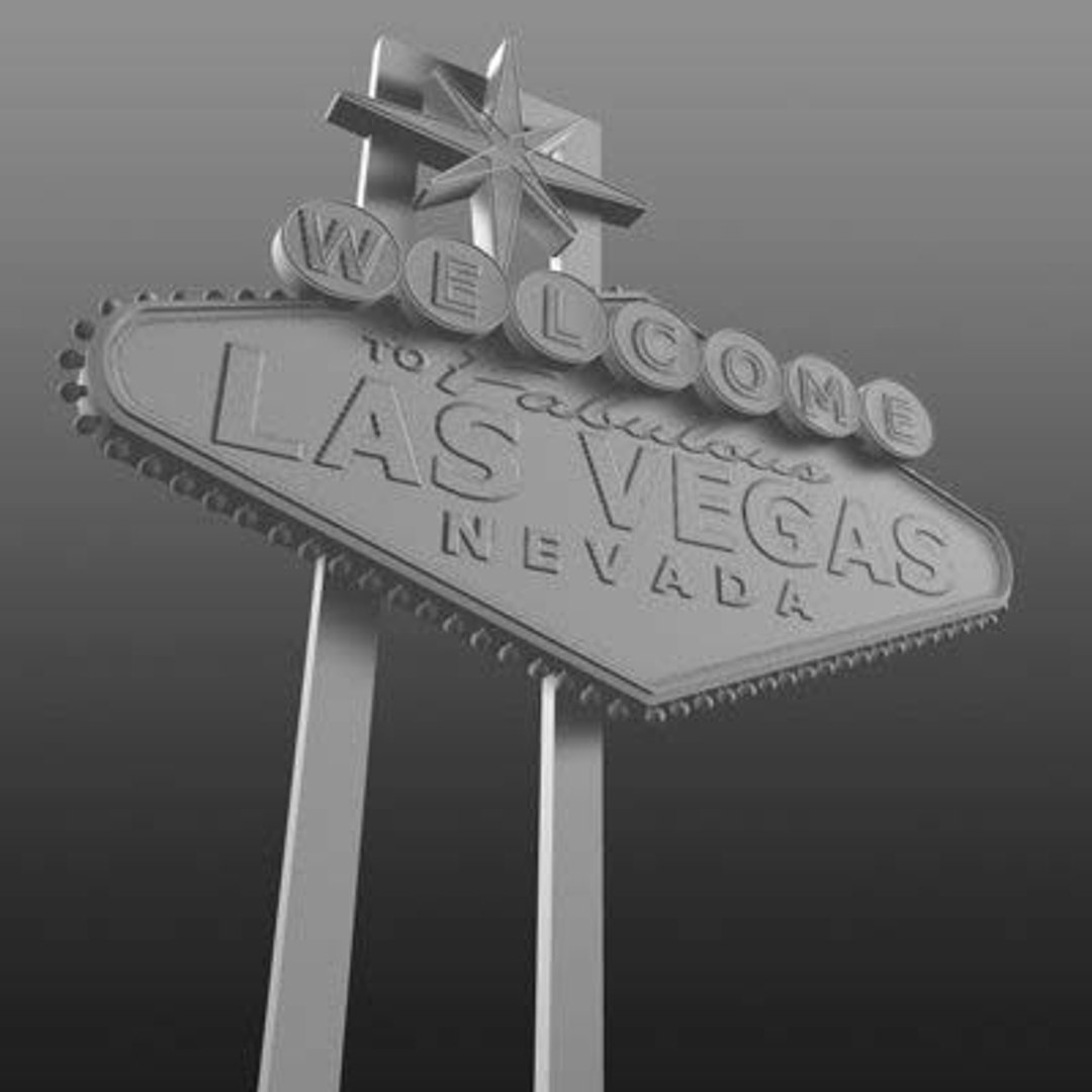 3d Las Vegas Sign Model