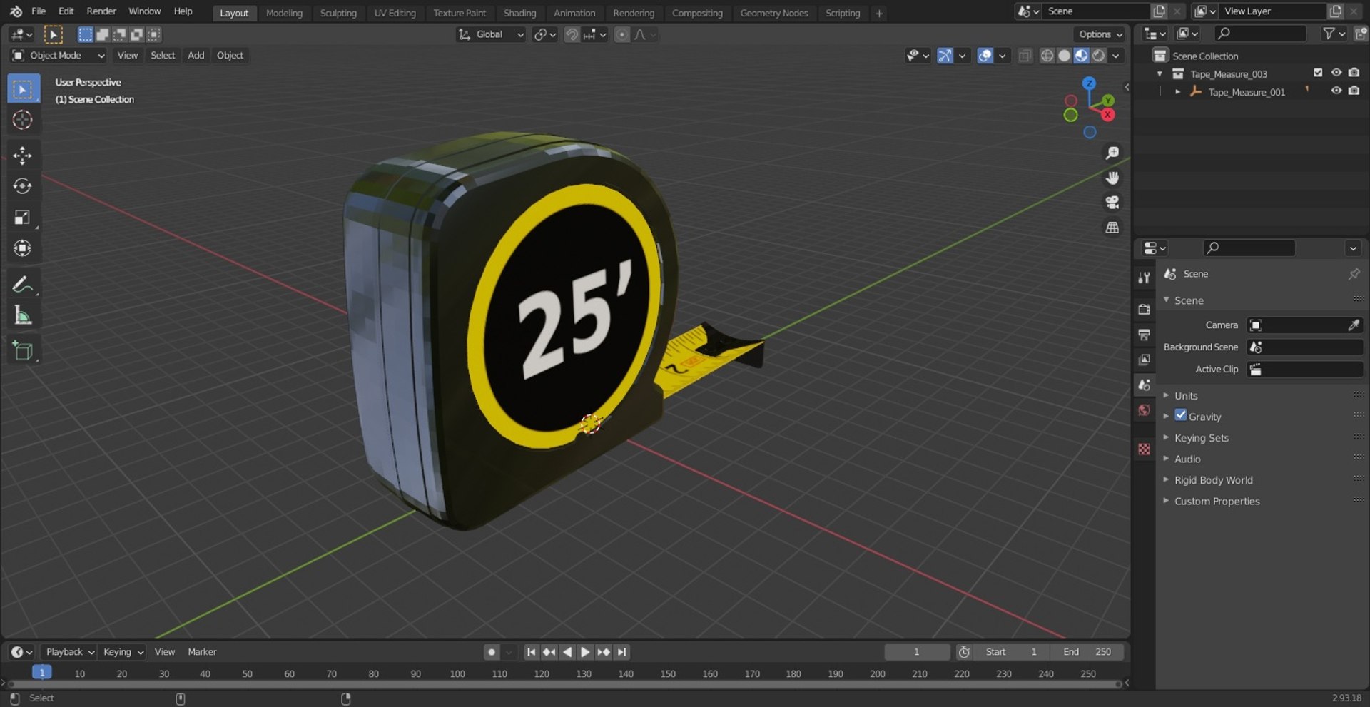 3D Tape Measure - TurboSquid 2080721