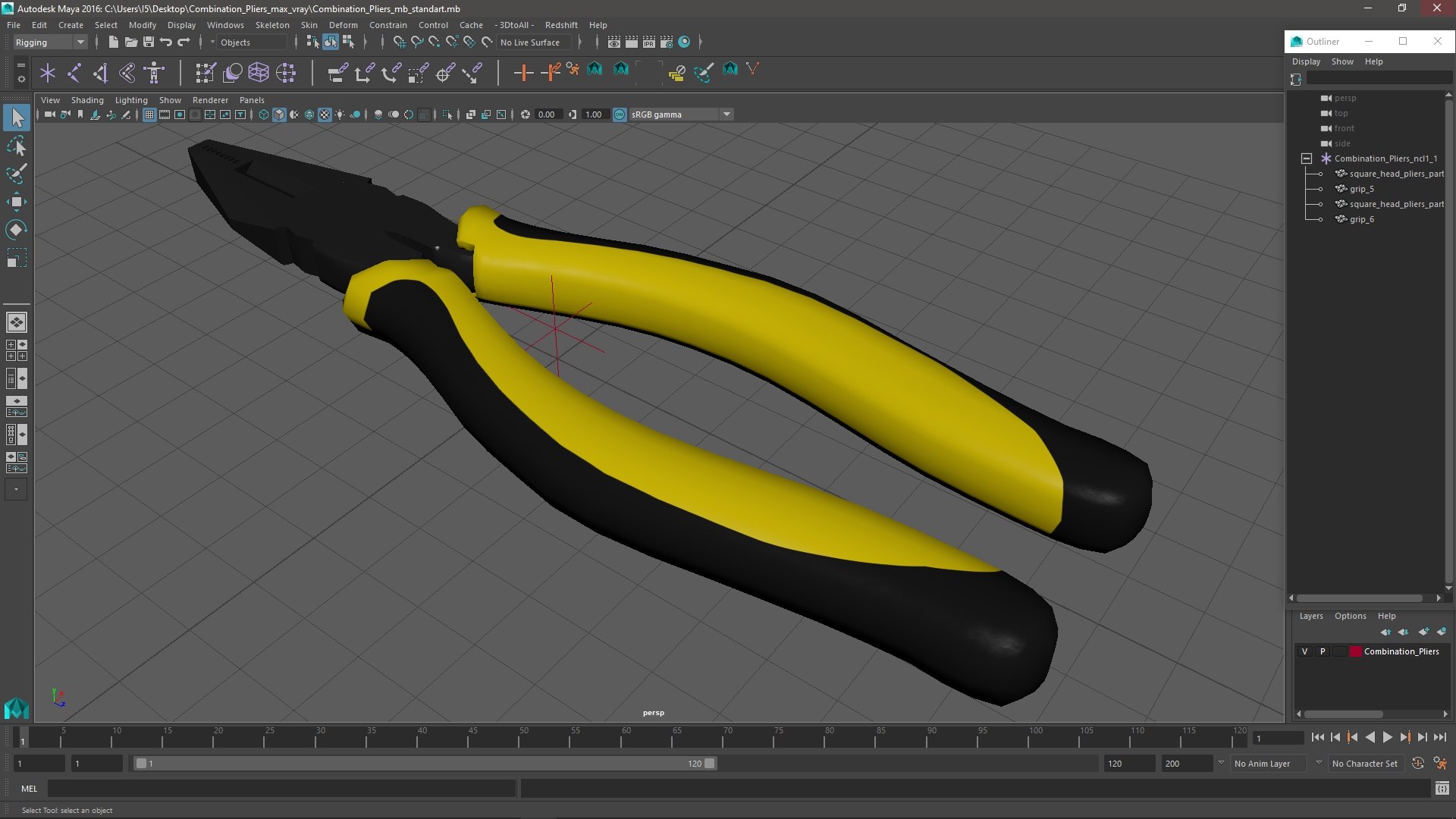 3D Model Combination Pliers - TurboSquid 2202971