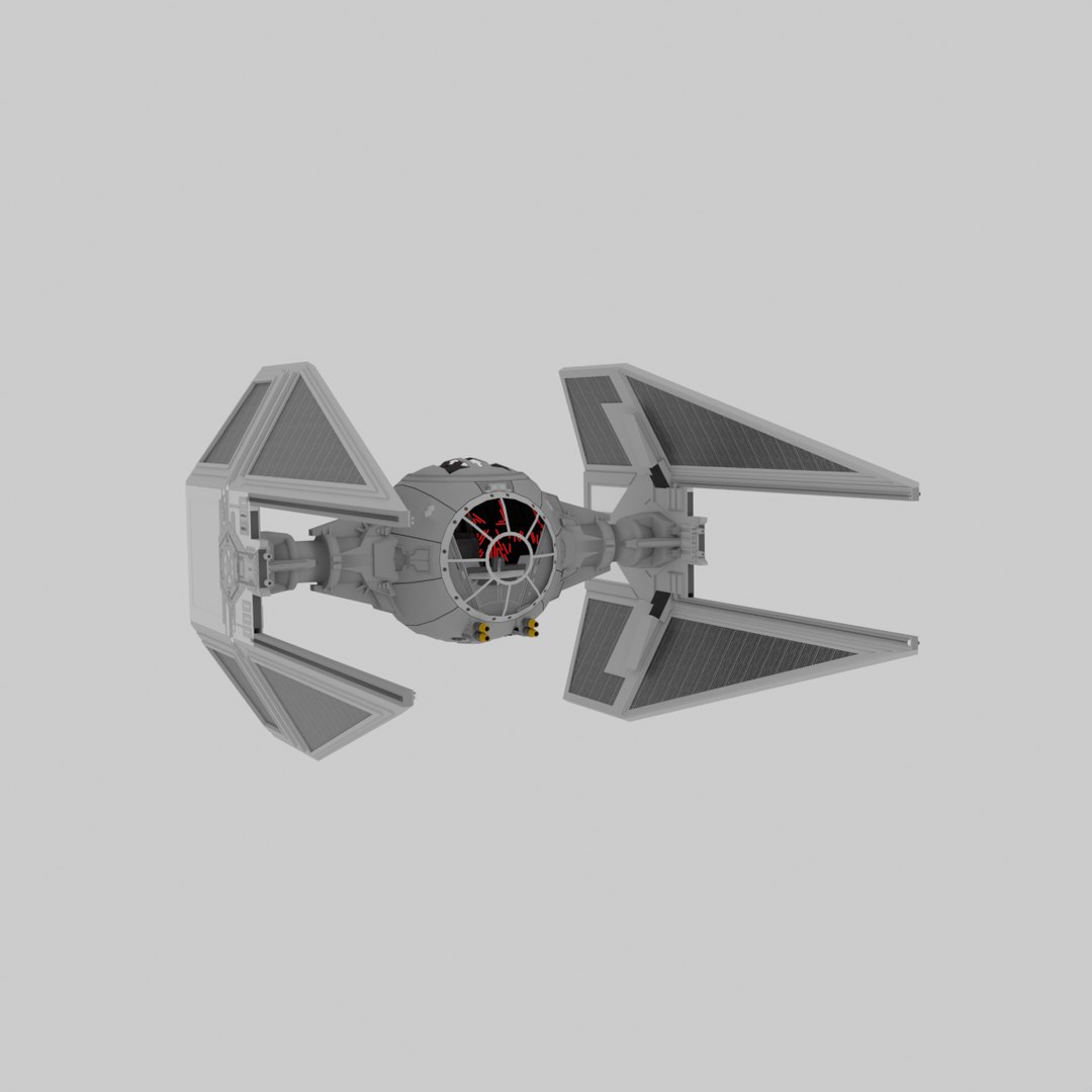 Star Wars Tie Interceptor With Full Interior 3D - TurboSquid 1840332