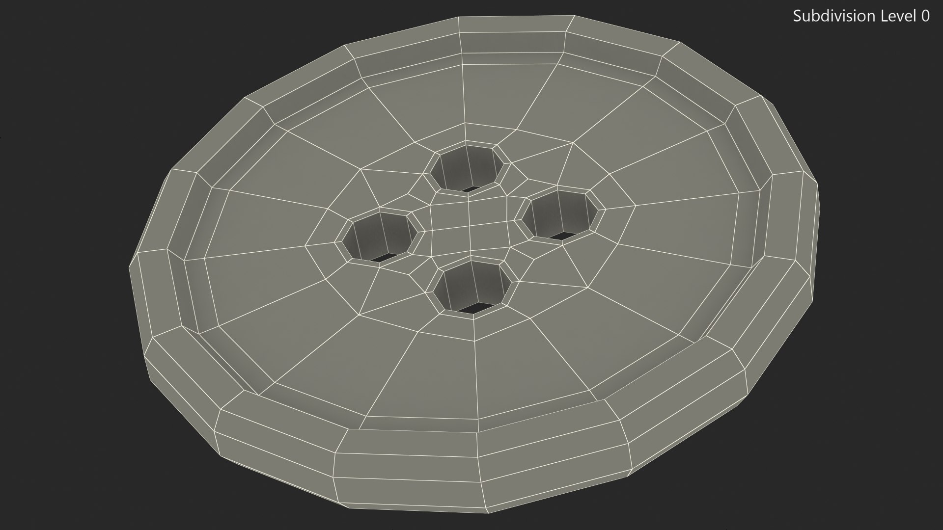 Button Grey 3D Model - TurboSquid 1819241