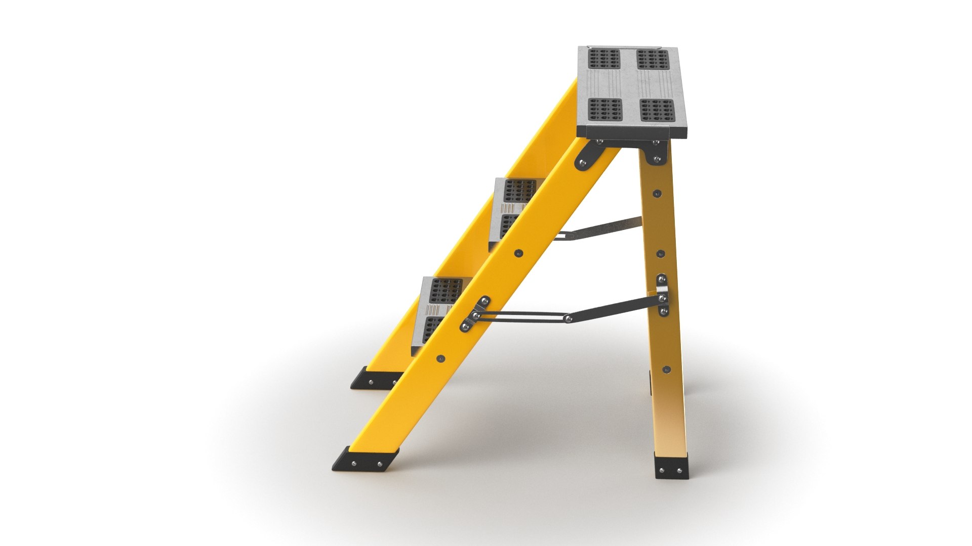 Detailed Step Ladder 3D Model - TurboSquid 2085703
