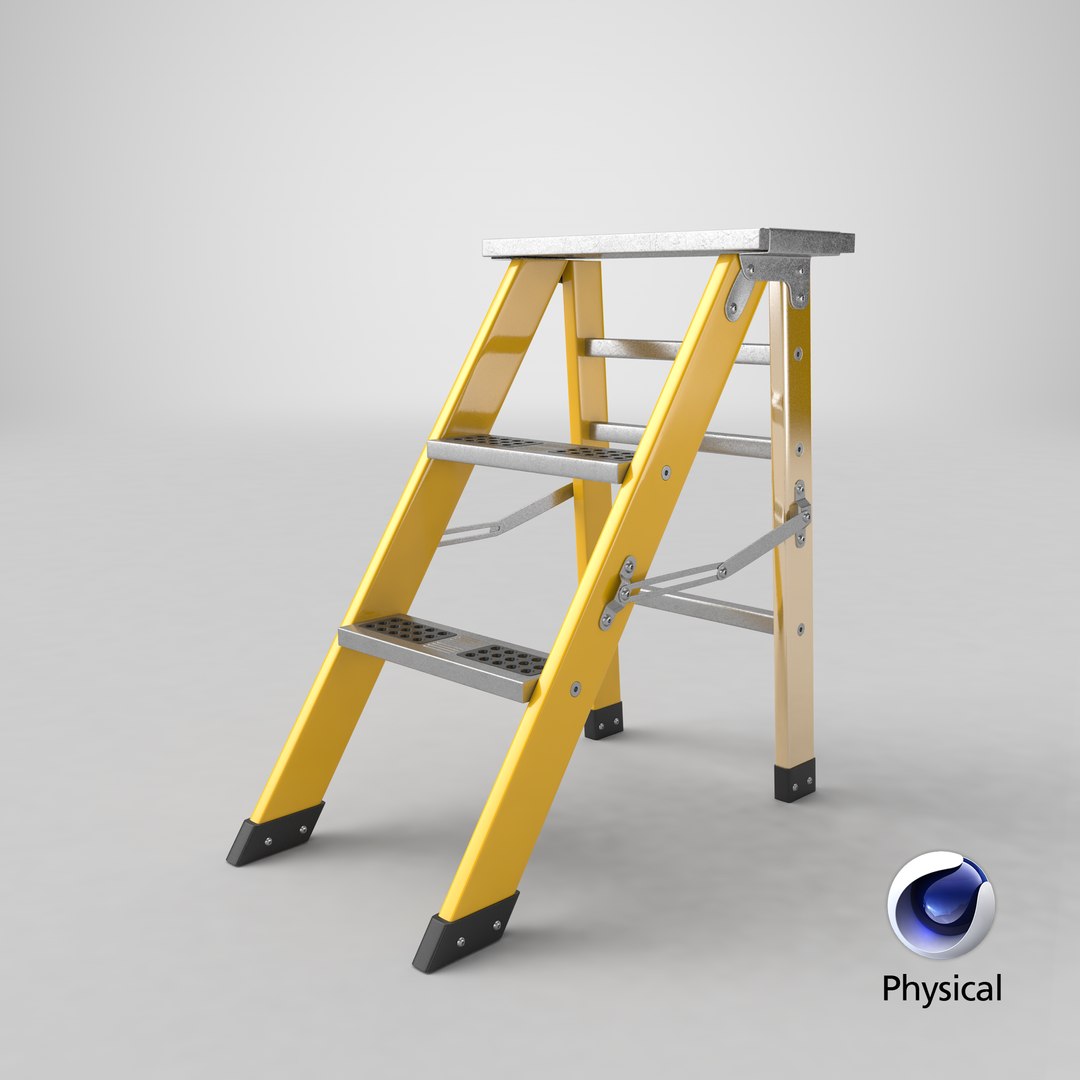 Detailed Step Ladder 3D Model - TurboSquid 2085703