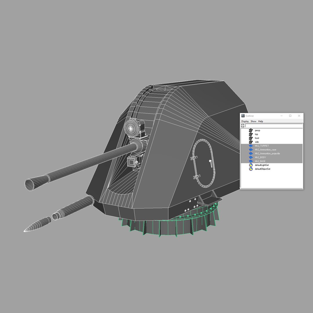 Naval Automatic Gun Mk1 Mk2 Mk 3 OTO Melara 3D - TurboSquid 2014278