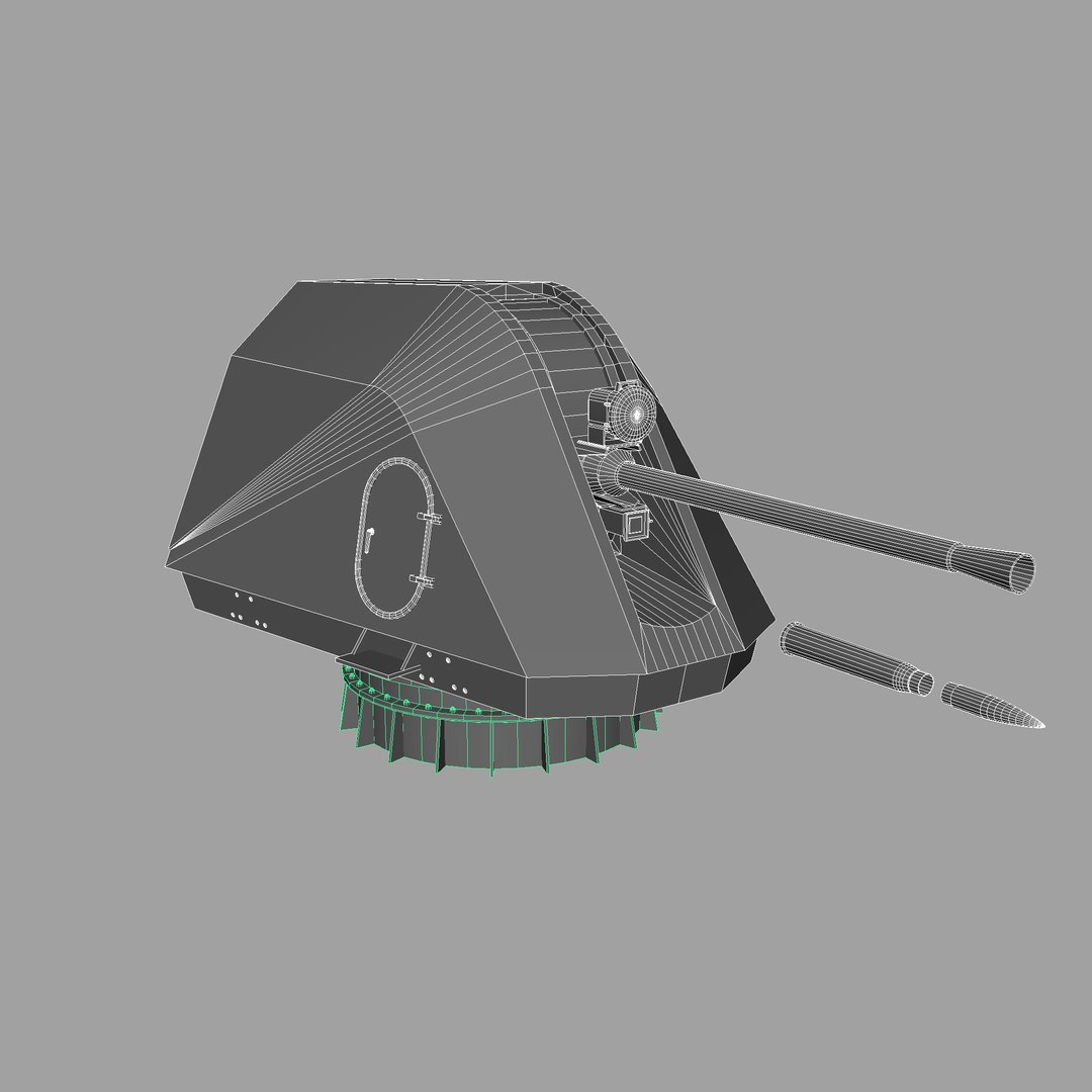 Naval Automatic Gun Mk1 Mk2 Mk 3 OTO Melara 3D - TurboSquid 2014278