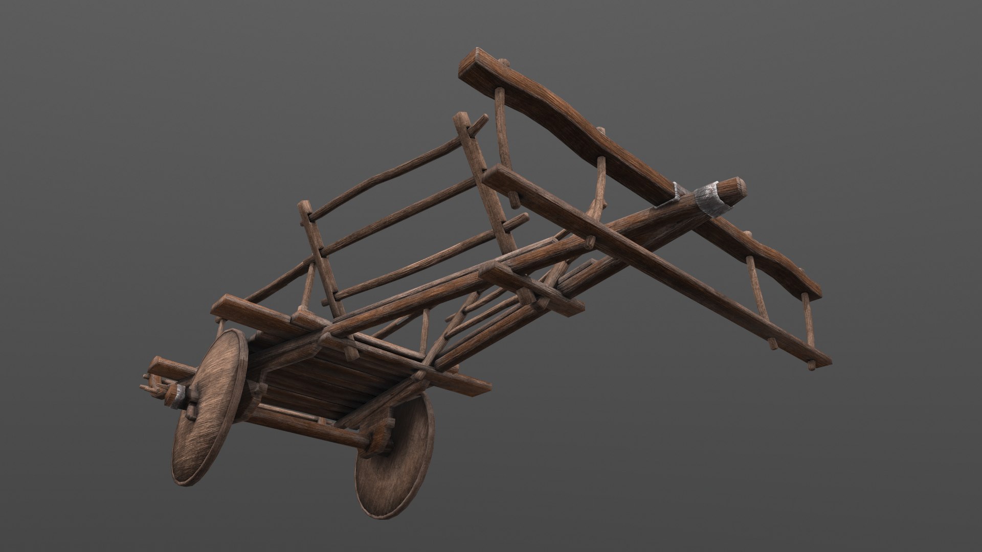 3D Ox Cart PBR Low Poly - TurboSquid 1737423