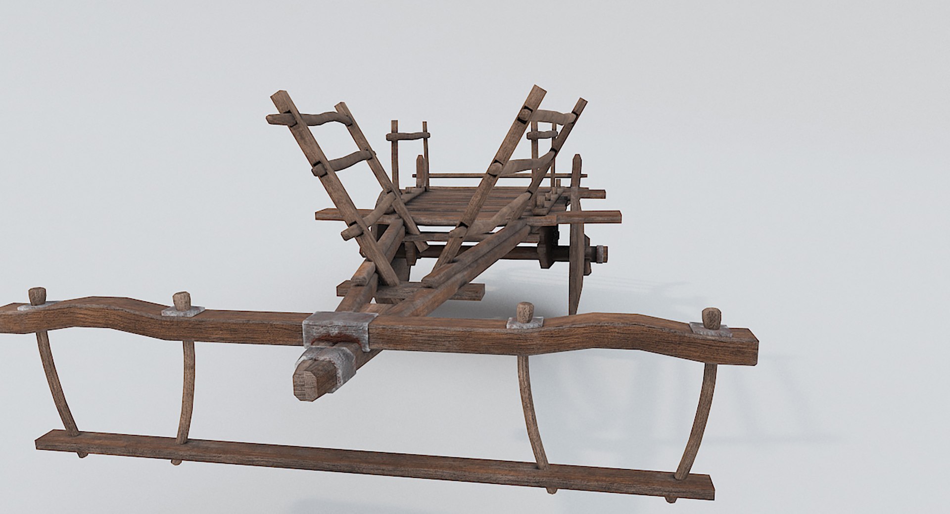 3D Ox Cart PBR Low Poly - TurboSquid 1737423