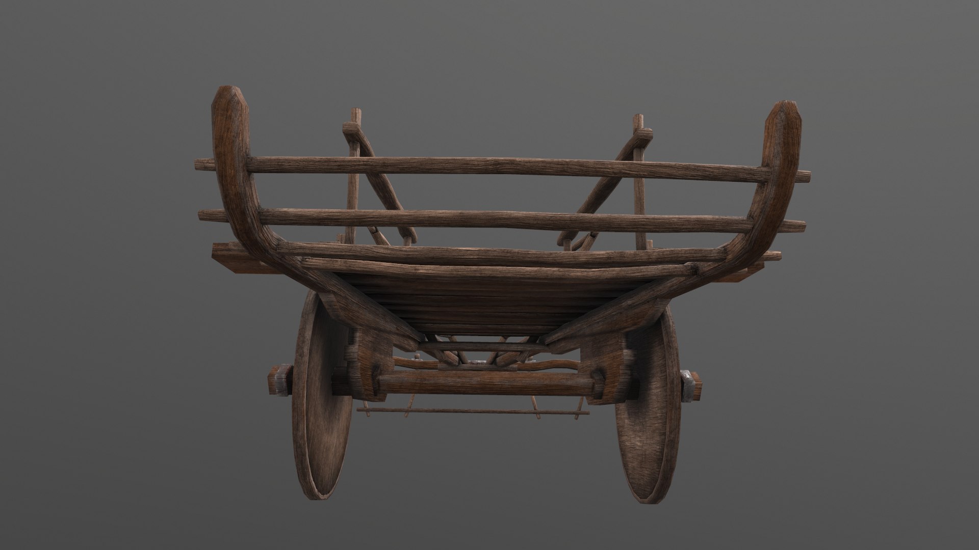 3D Ox Cart PBR Low Poly - TurboSquid 1737423
