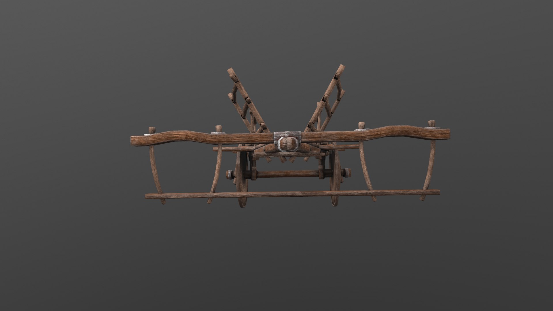 3D Ox Cart PBR Low Poly - TurboSquid 1737423