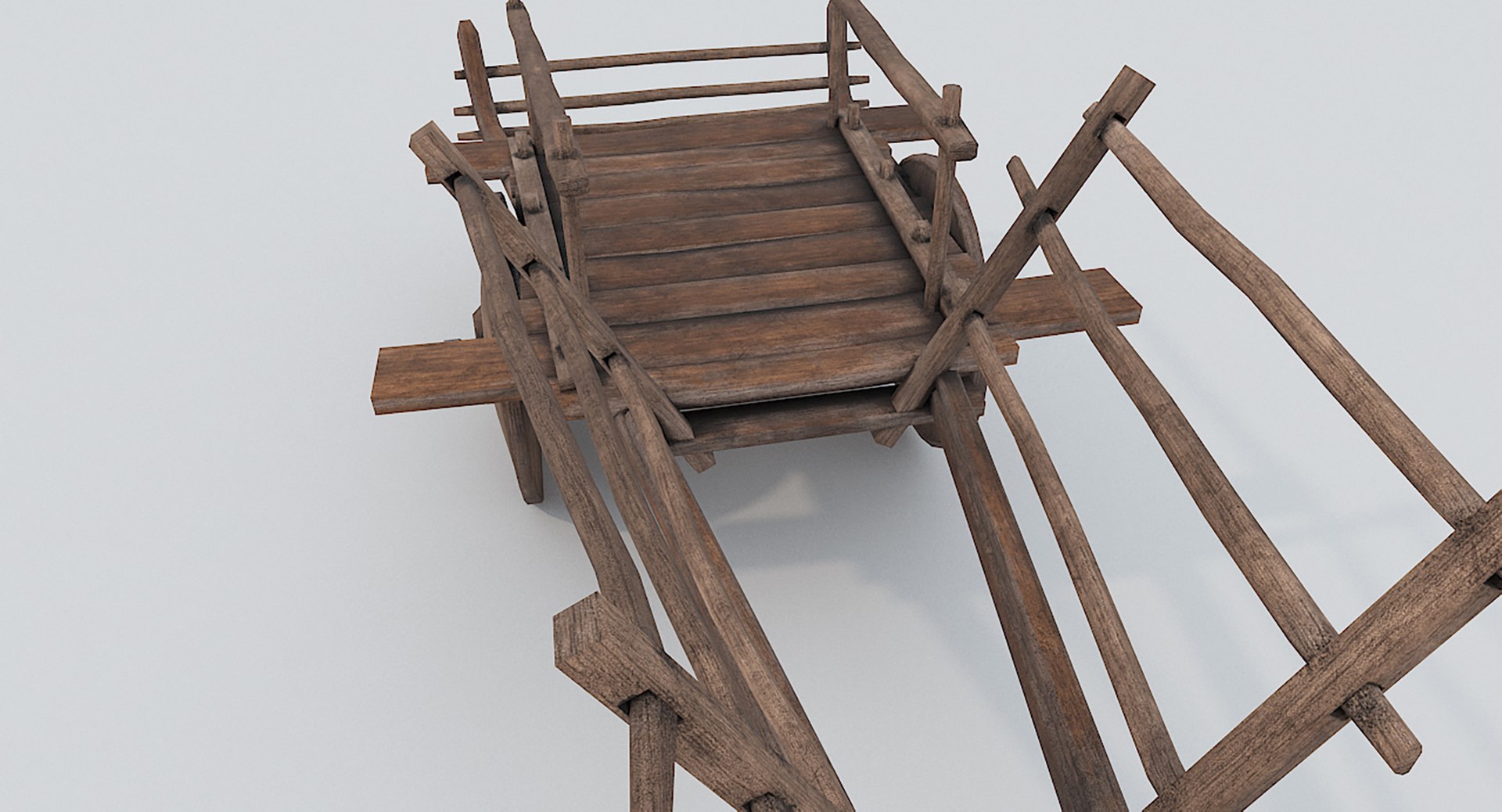 3D Ox Cart PBR Low Poly - TurboSquid 1737423