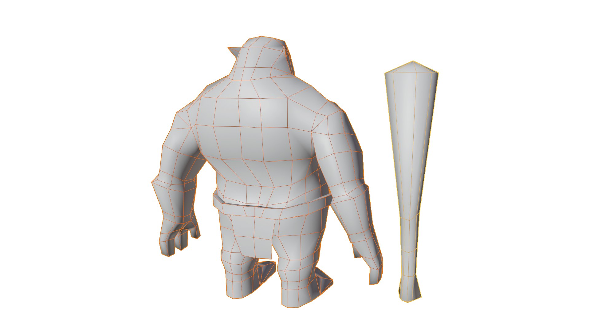3D Game Ready Rigged Ogre With Weapon Low Poly Model - TurboSquid 2261950