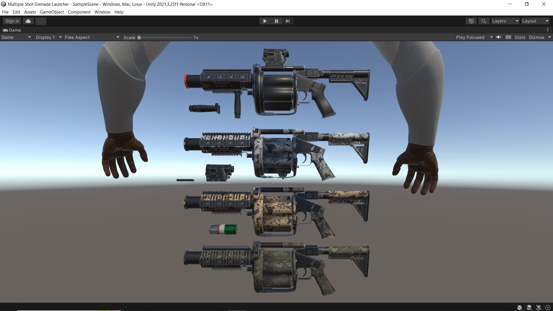 Multiple Shot Grenade Launcher Fps - Tps 3D Model - TurboSquid 2405641
