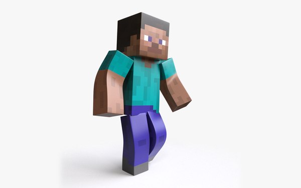 Steve Minecraft - Mixamo Animatable - Vray-Arnold3D模型 - TurboSquid 1827874